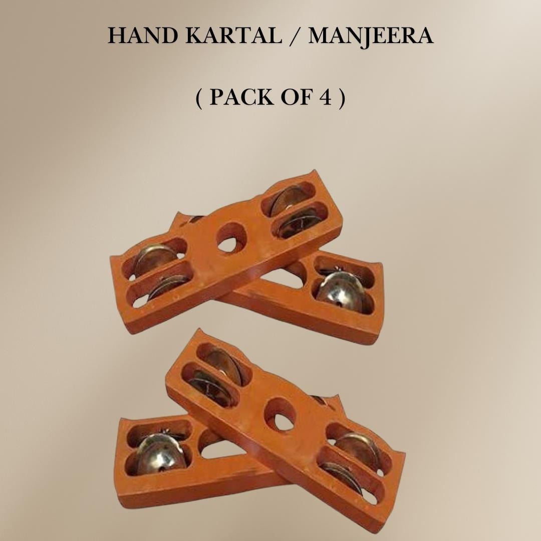 Wooden Hand Cymbals for Kirtan & Bhajans | Traditional Manjeera Indian ...