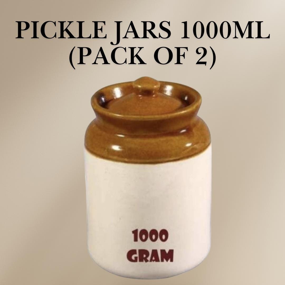 Vintage Ceramic Lidded Pickle Jar | Multipurpose Ashes Container ...