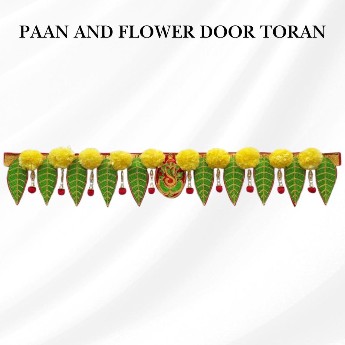 Traditional Indian Door Toran Fabric Mango Leaf Bandhanwar for Pooja ...
