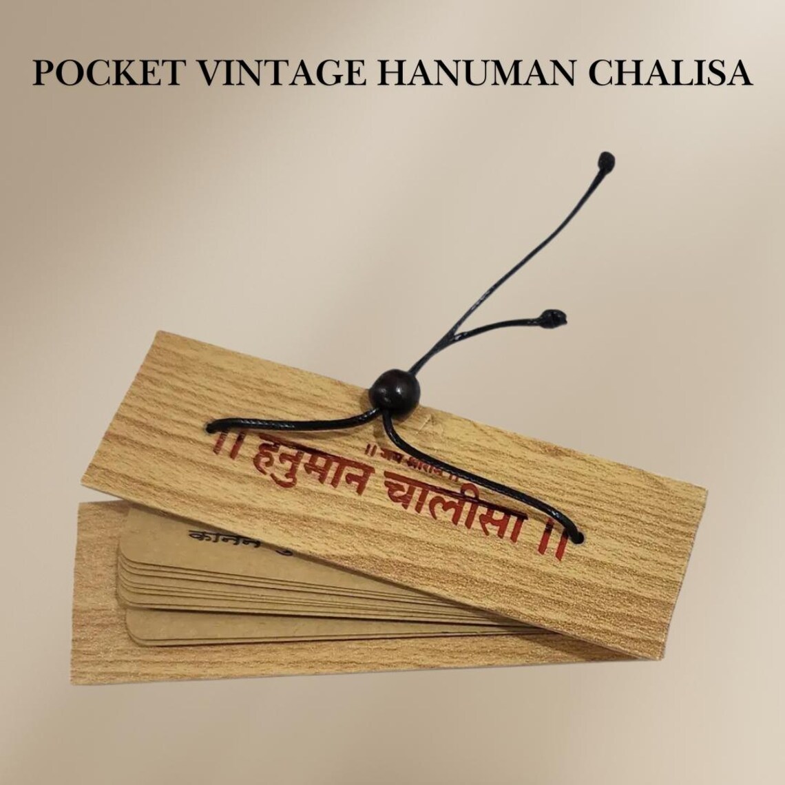 Mini Hanuman Chalisa – Wooden Manuscript With Hindu Mantras | Spiritual ...