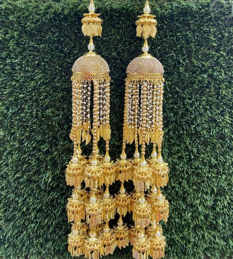 Punjabi Sikh Wedding Kaleera | Gold Bridal Kaleera | Traditional Kalira ...