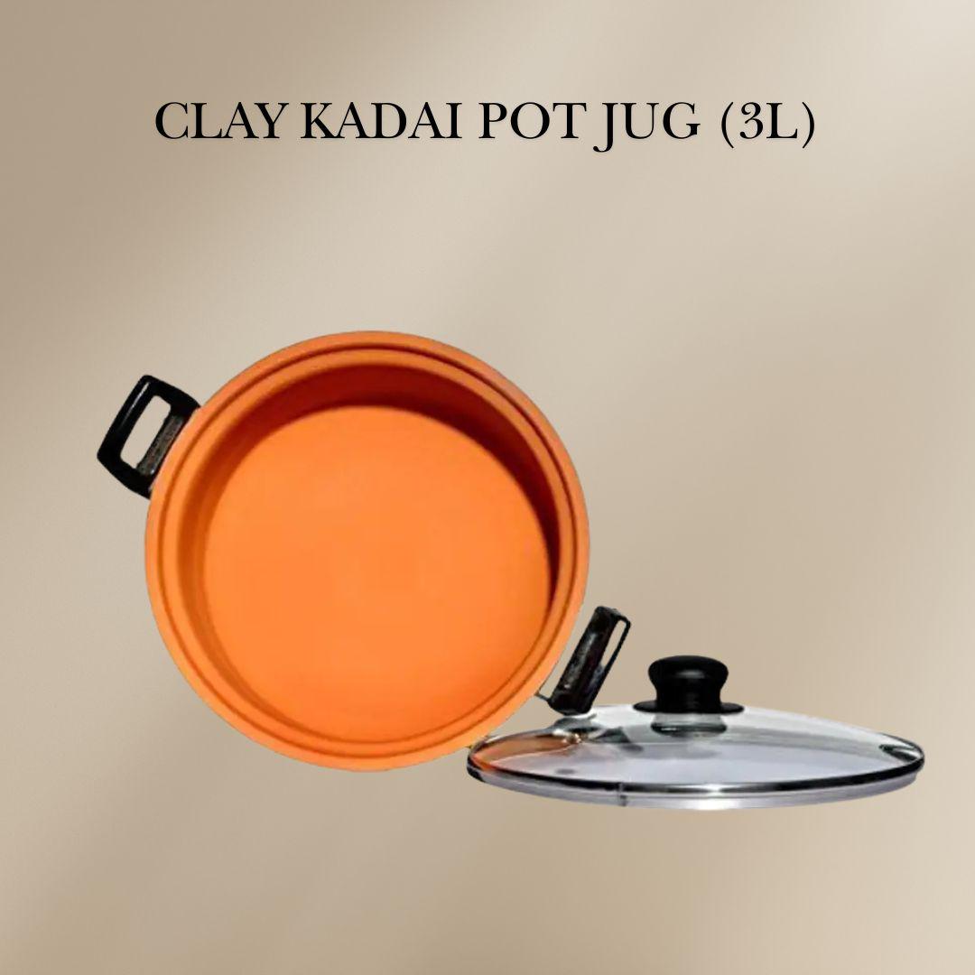 Handmade Clay Kadai Cooking Pot | Traditional Indian Clay Cookware ...