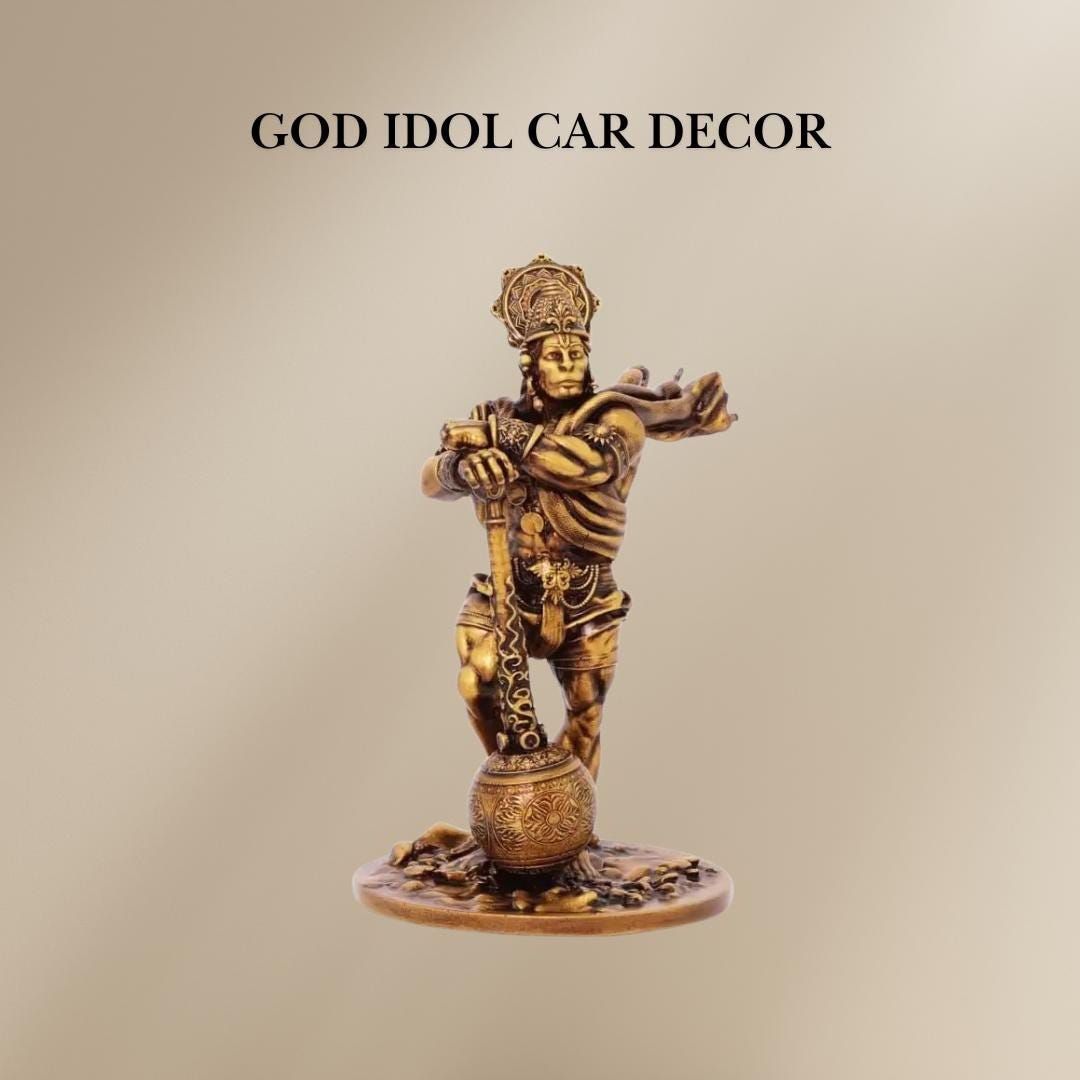 Hanuman Idol for Car Dashboard – Miniature Hindu God Statue | Ganpati ...