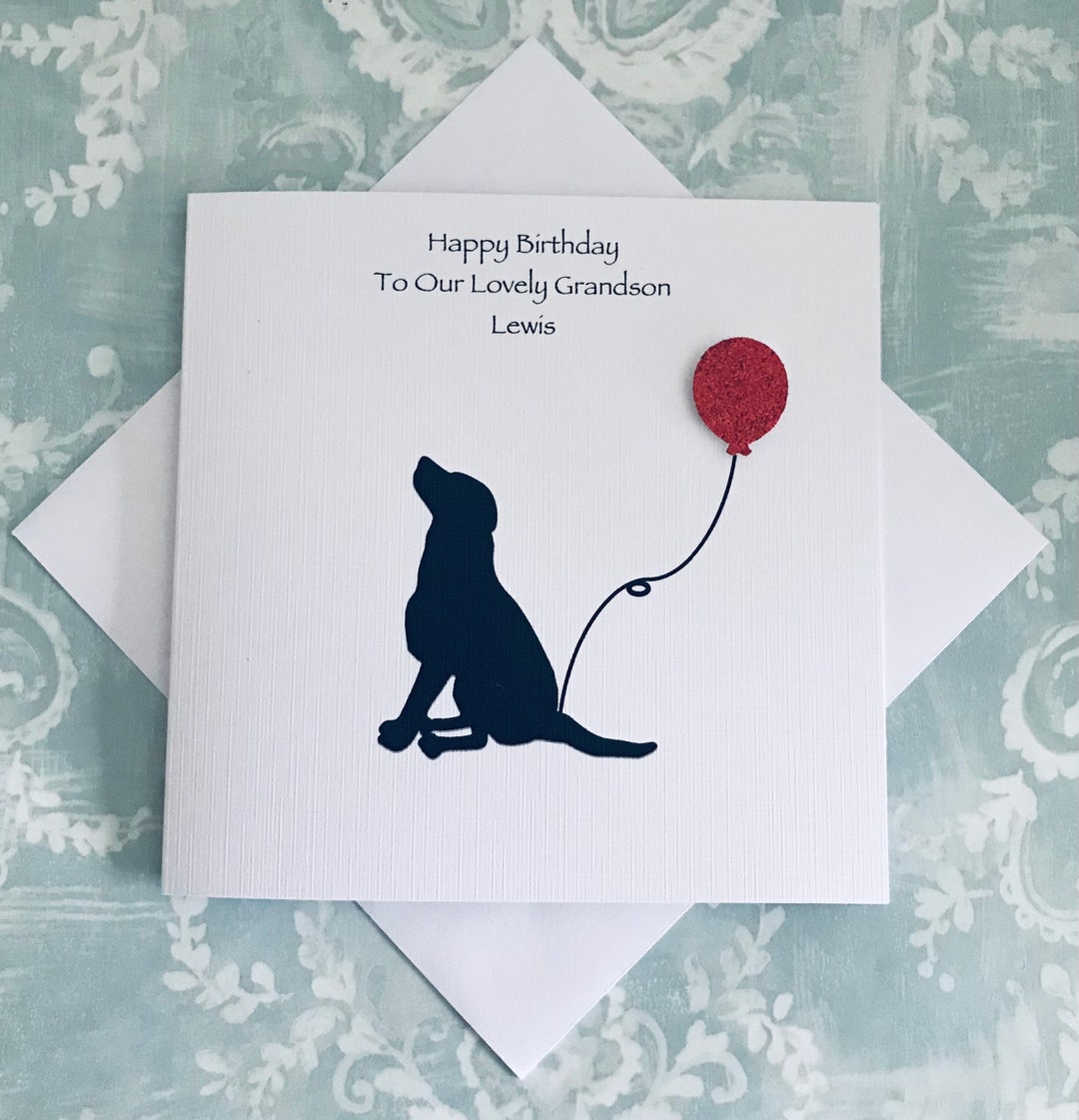 One Man and His Dog Birthday Card/dog Lover/labrador/retriever 16th ...