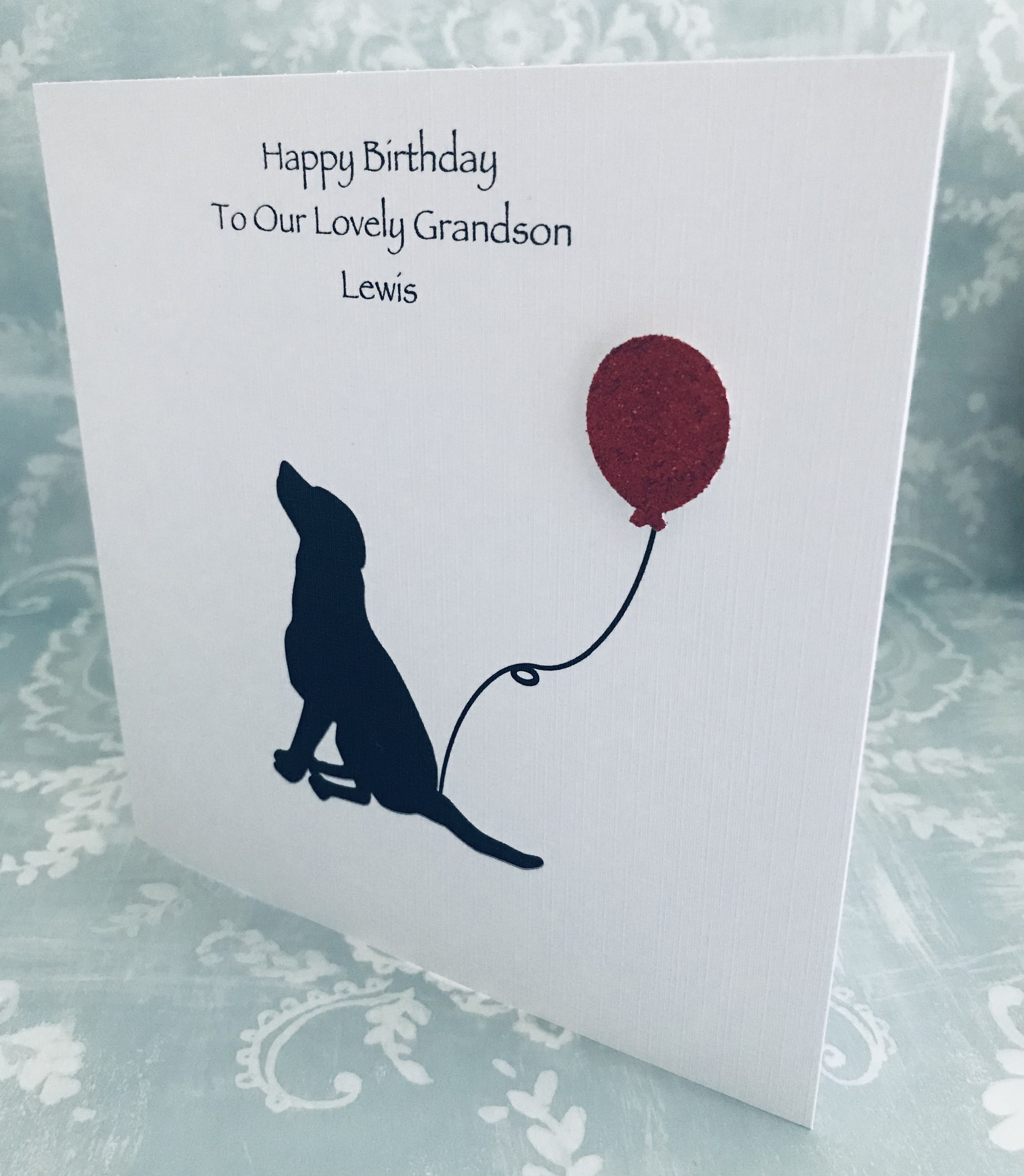 One Man and His Dog Birthday Card/dog Lover/labrador/retriever 16th ...