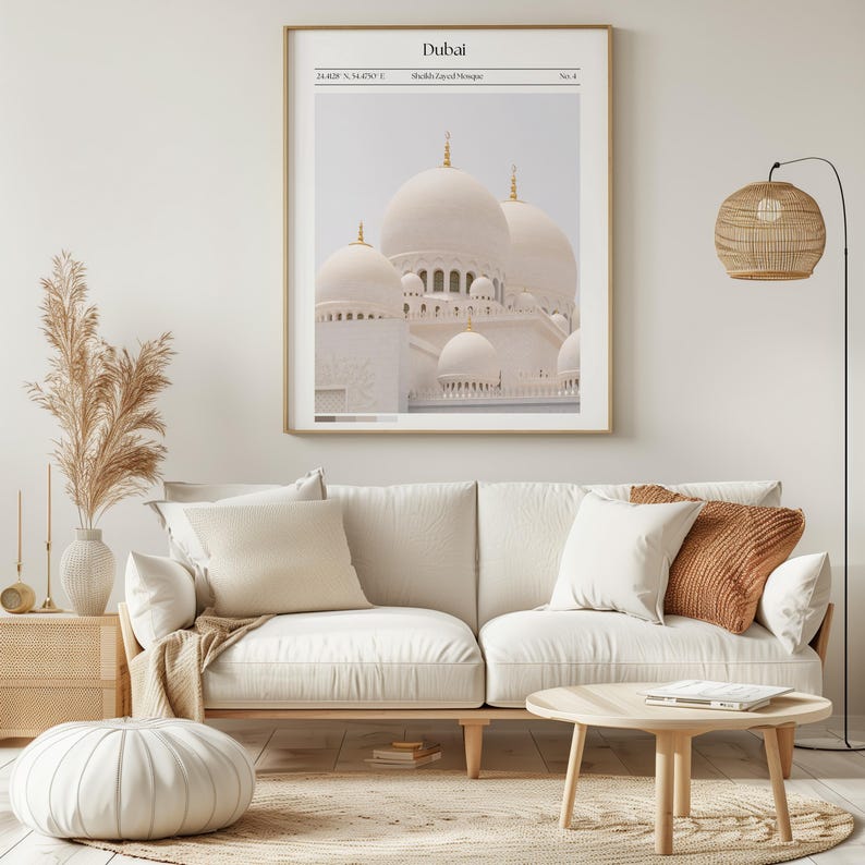 Sheikh Zayed Grand Mosque, Abu Dhabi Wall Art, Art Print, Travel Photo ...