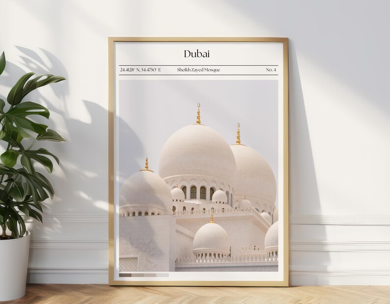 Sheikh Zayed Grand Mosque, Abu Dhabi Wall Art, Art Print, Travel Photo ...