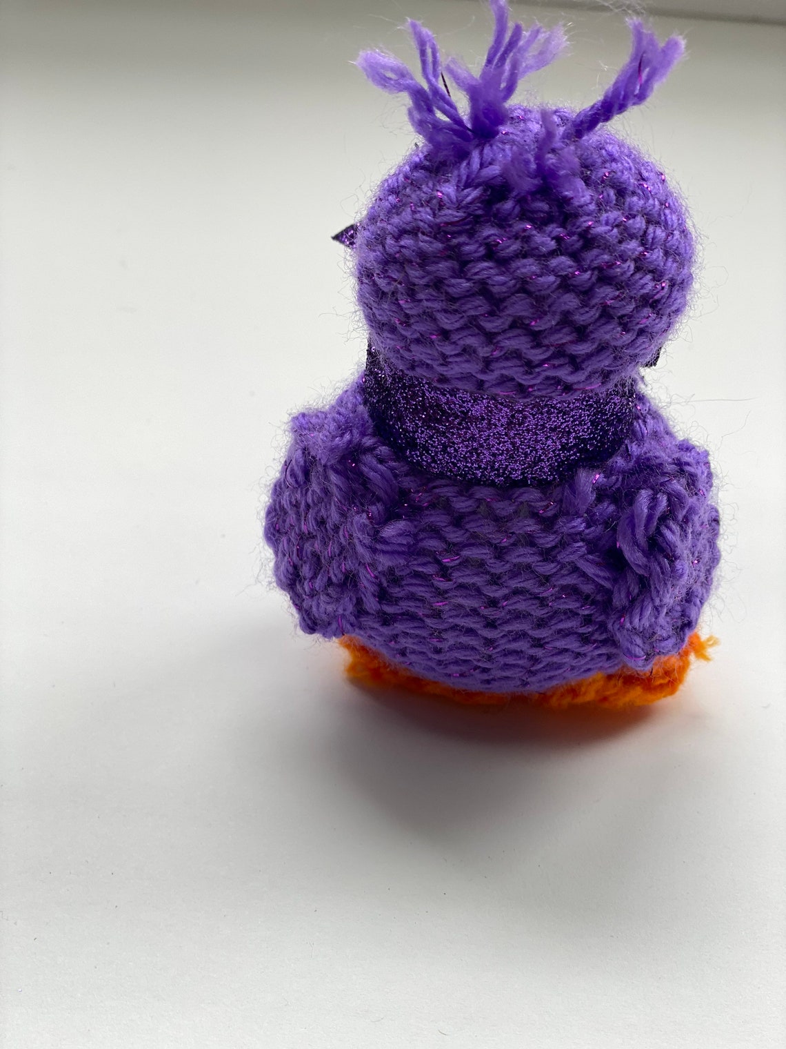 Hand Knit Purple Chick, Chick Plushie, Kids Toy, for Him or Her, Easter ...