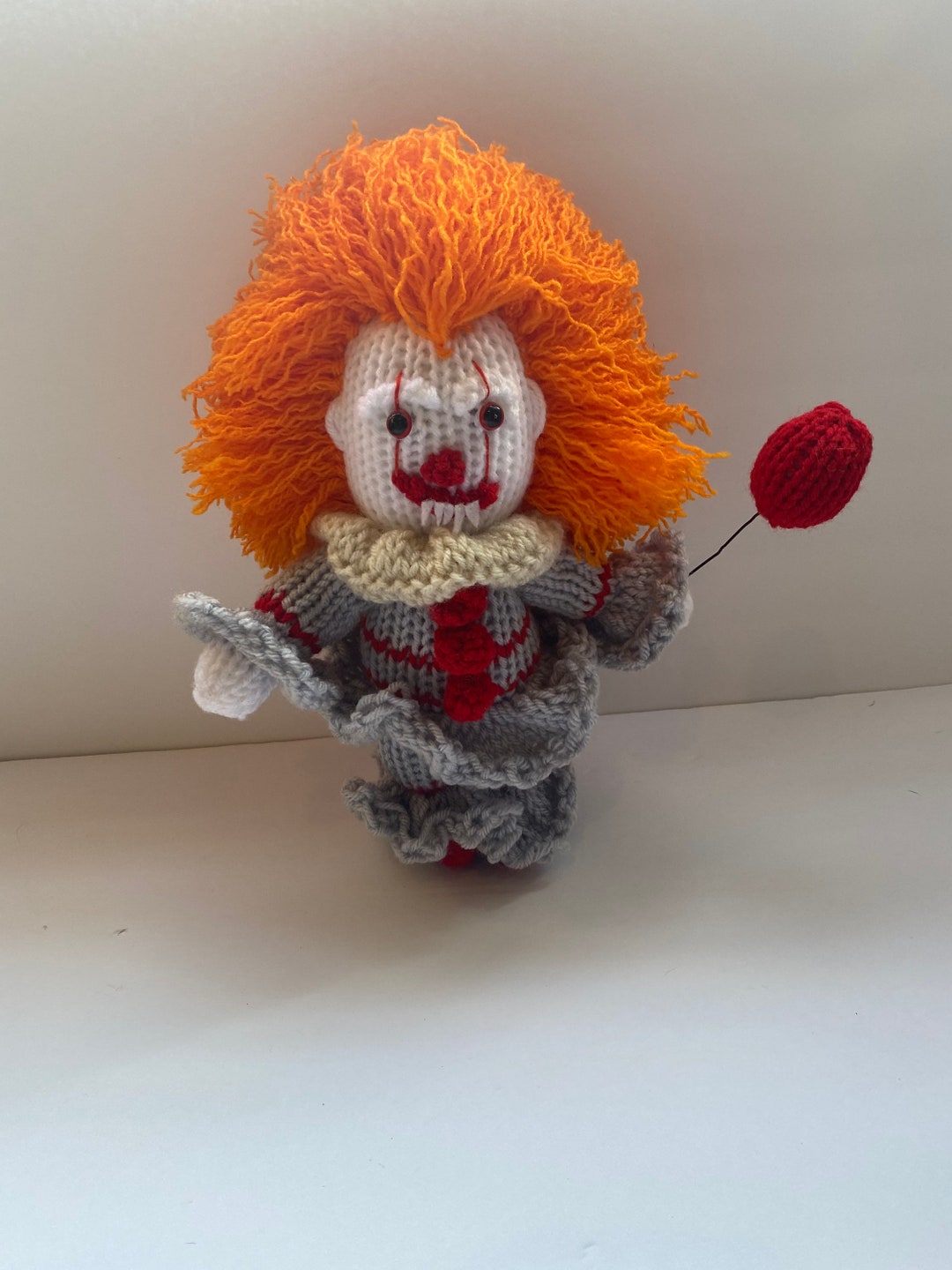 Pennywise the Clown, Knit Toy for Him, Gift for Him, Gift for Her ...
