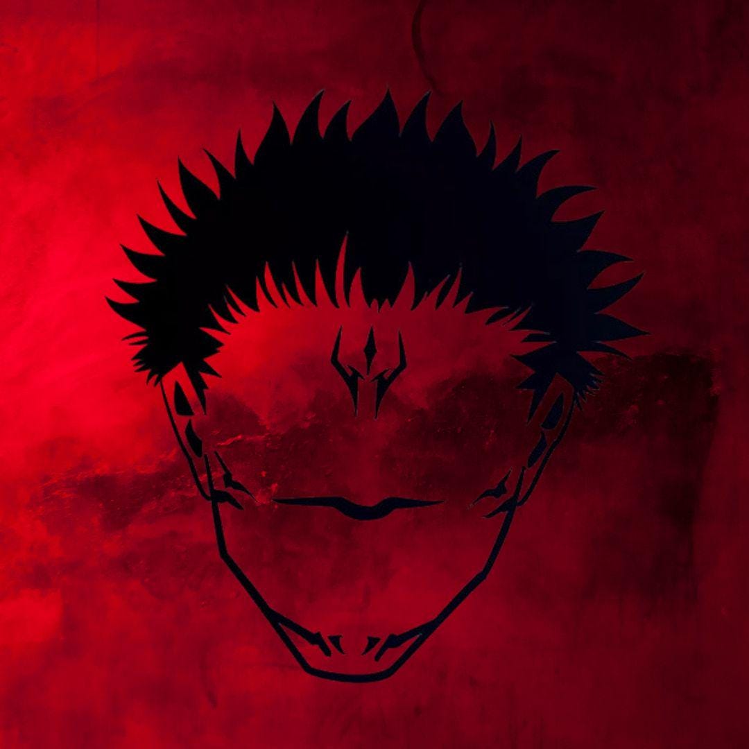 JJK Sukuna Decal | Jujutsu Kaisen | Anime Decal Sticker | Kawaii Anime ...