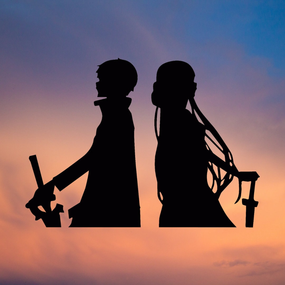 Sword Art Online Decal Sticker | SAO | Kirito and Asuna | Anime Decal ...