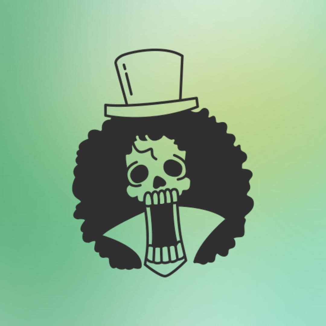 One Piece Decal | Soul King Brook | Anime Decal Sticker | Kawaii Anime ...