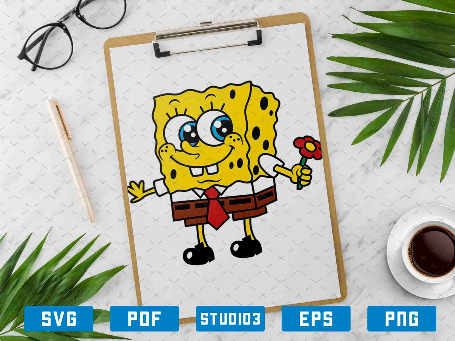 Spongebob Svg Spongebob Outline Svg Spongebob Vector | Etsy