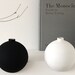 Flower Vase Cartesian Spherical Structure Art Black and White - Etsy