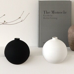 Flower Vase Cartesian Spherical Structure Art Black and White - Etsy