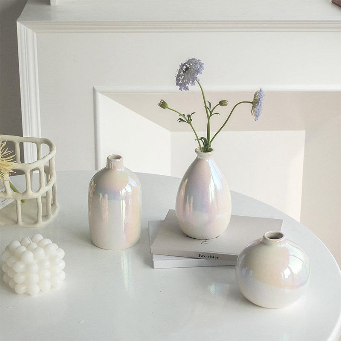 Rainbow Colorful Porcelain Vase for Flower Arrangement - Etsy