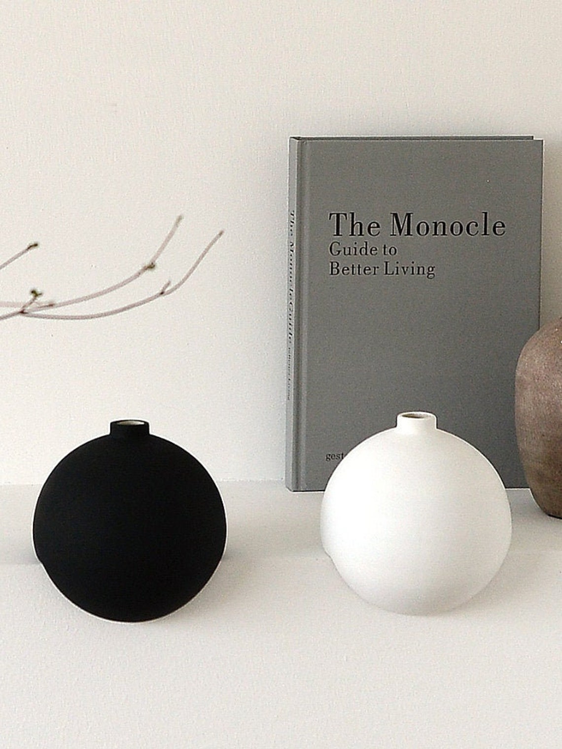 Flower Vase Cartesian Spherical Structure Art Black and White | Etsy