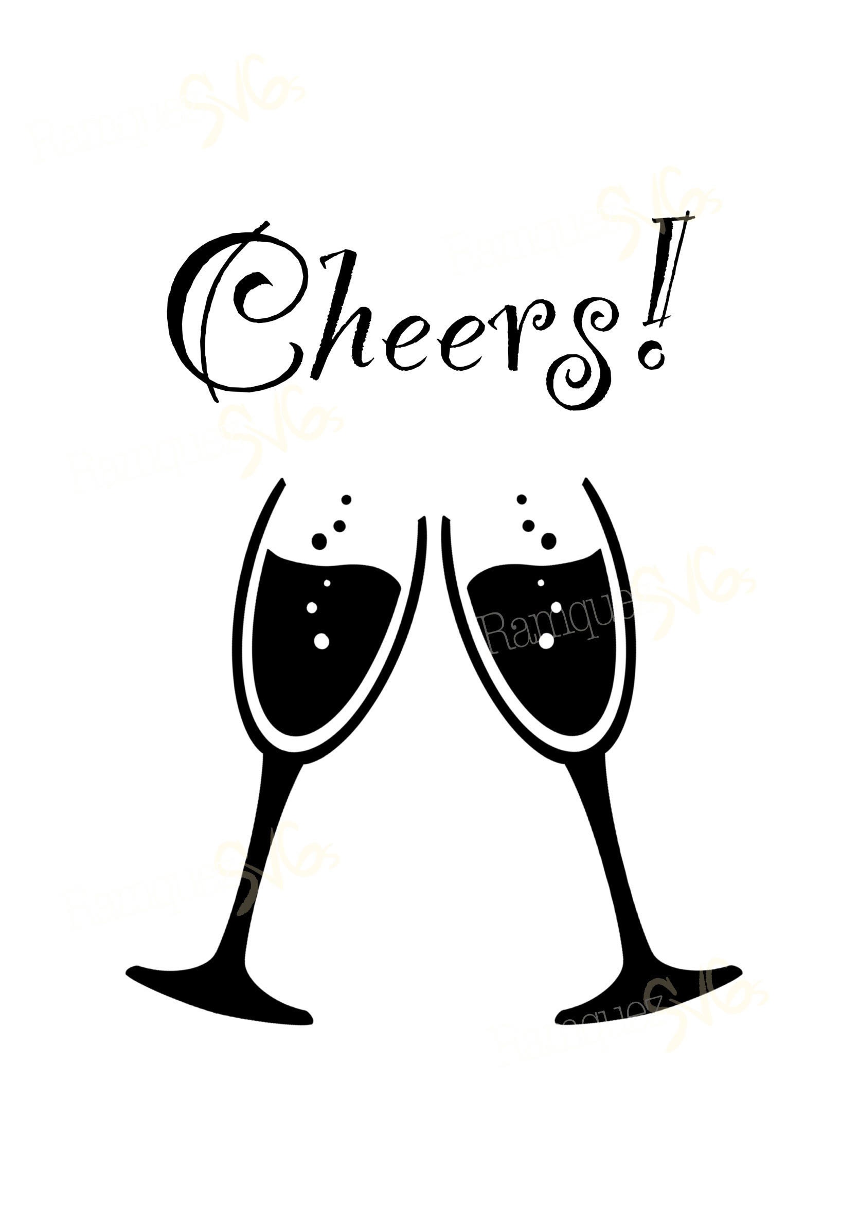 Cheers Celebratory SVG File - Etsy