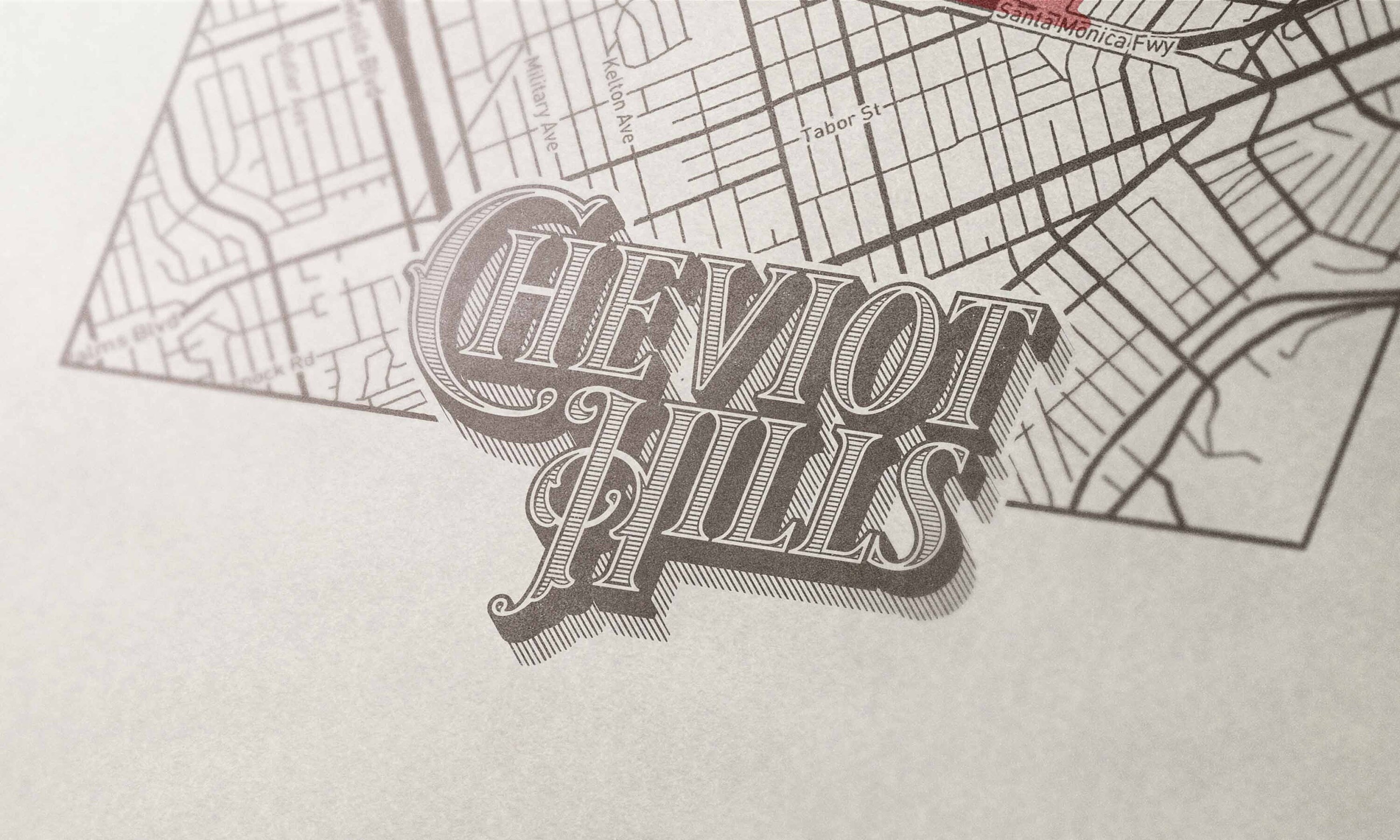 Los Angeles Cheviot Hills Map Poster - Available in Multiple Colors - Etsy