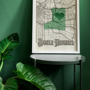 Boyle Heights Los Angeles Neighborhood Map Poster Wall Art - Etsy