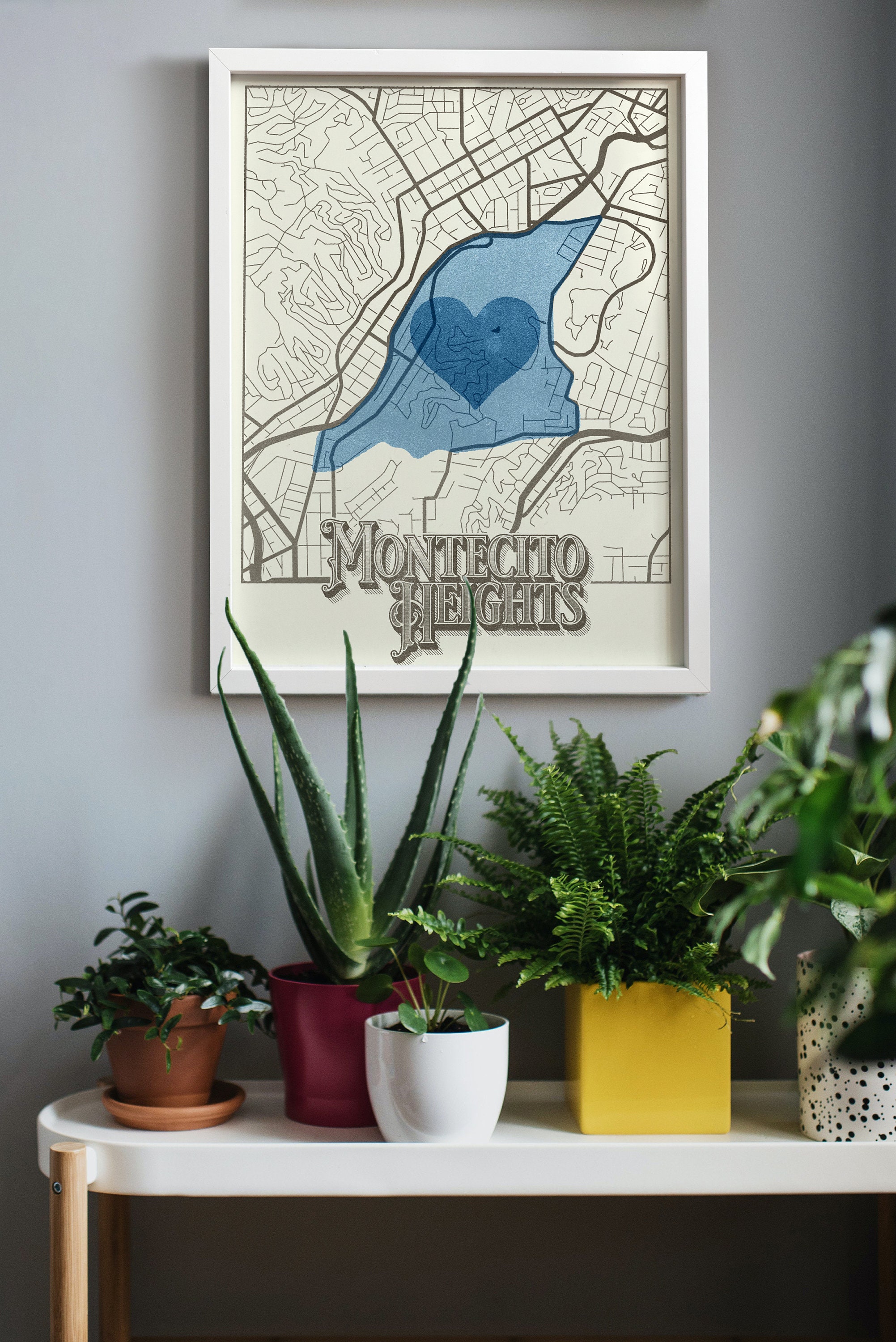 Montecito Heights Los Angeles Neighborhood Map Poster Wall Art - Etsy