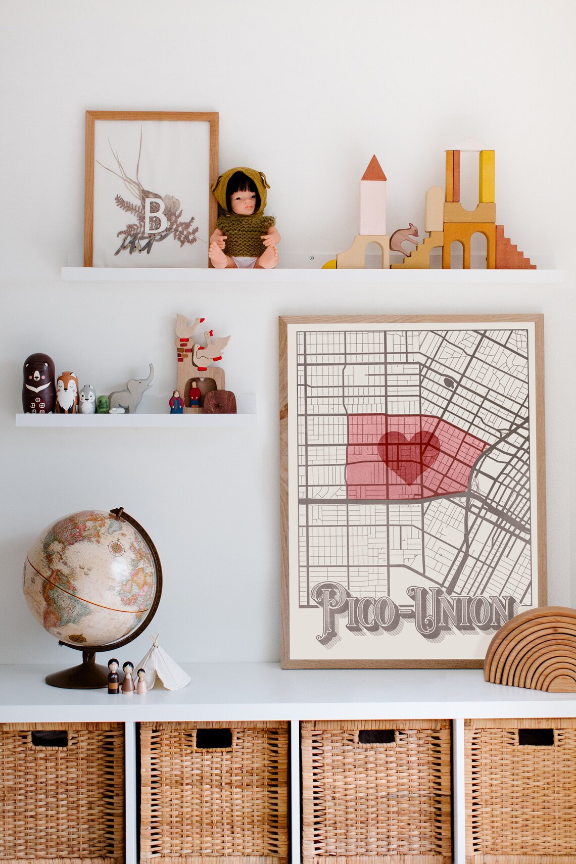 Pico-union Los Angeles Neighborhood Map Poster Wall Art - Etsy