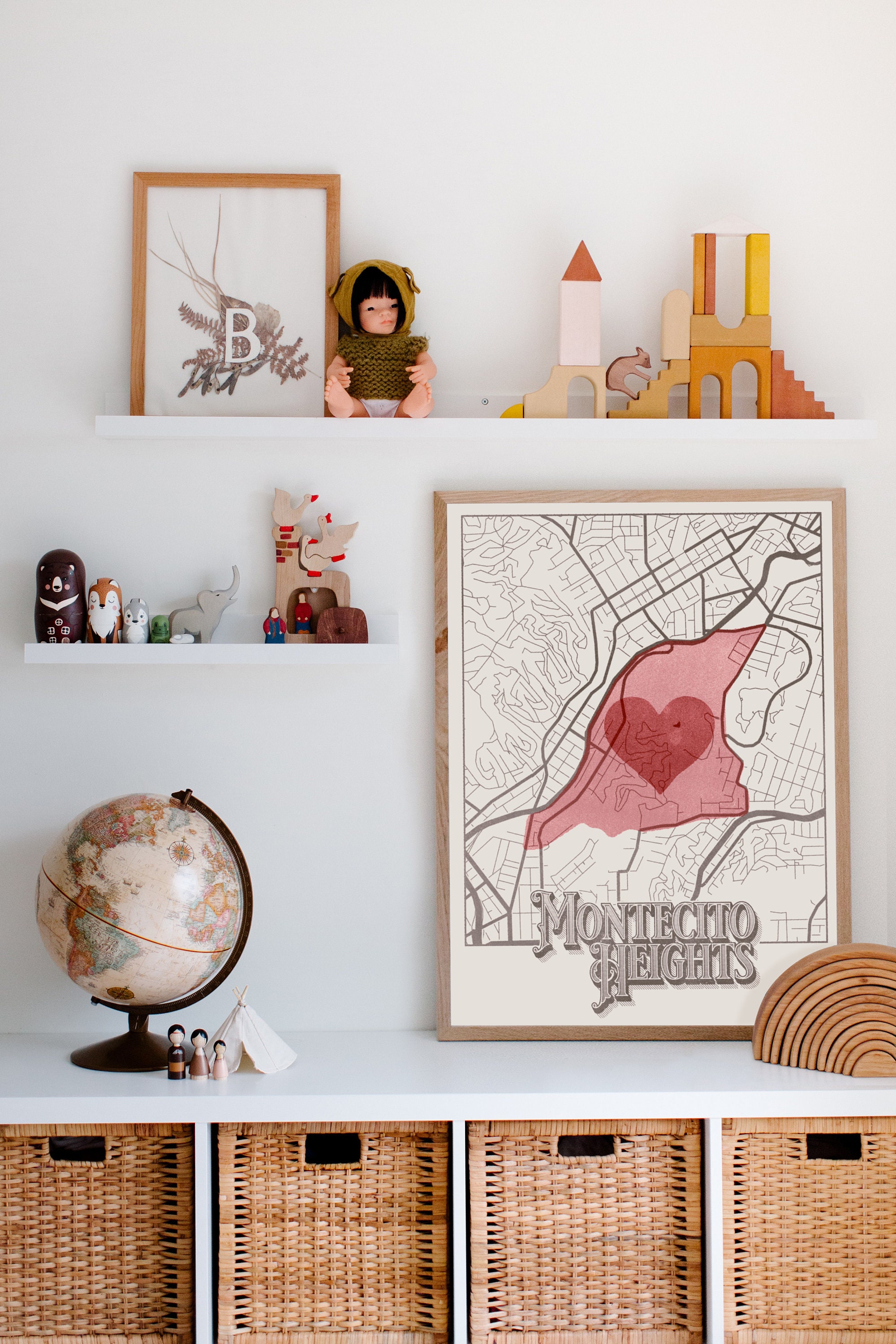 Montecito Heights Los Angeles Neighborhood Map Poster Wall Art - Etsy
