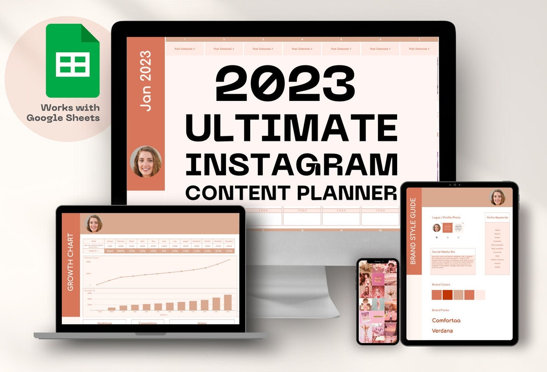2023 ULTIMATE CONTENT PLANNER Social Media Content Calendar & Planner ...