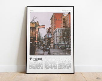 Portland Oregon Poster - Etsy
