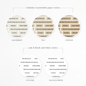 Gothic Horror Printable Words: Vintage Ephemera (PDF Download) - Etsy