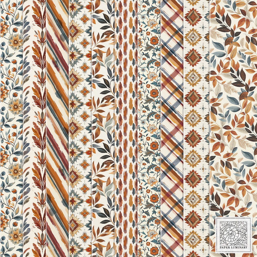 Warm and Cosy Digital Printable Paper Set - Junk Journal Papers ...