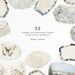 Worn Blue Decorative Vintage Labels Set - Junk Journal Collage, Digital ...