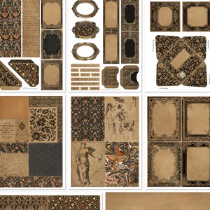 Vintage Luxe Digital Printable Journal Kit Add-ons - Vintage Ephemera ...