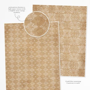 Vintage Brown Papers Digital Printable Paper Set - Vintage Junk Journal ...