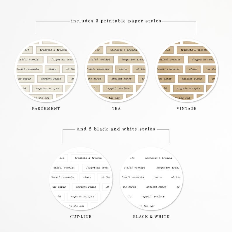 90+ Curiosity and Oddity Themed Printable Words & Phrases - Vintage ...