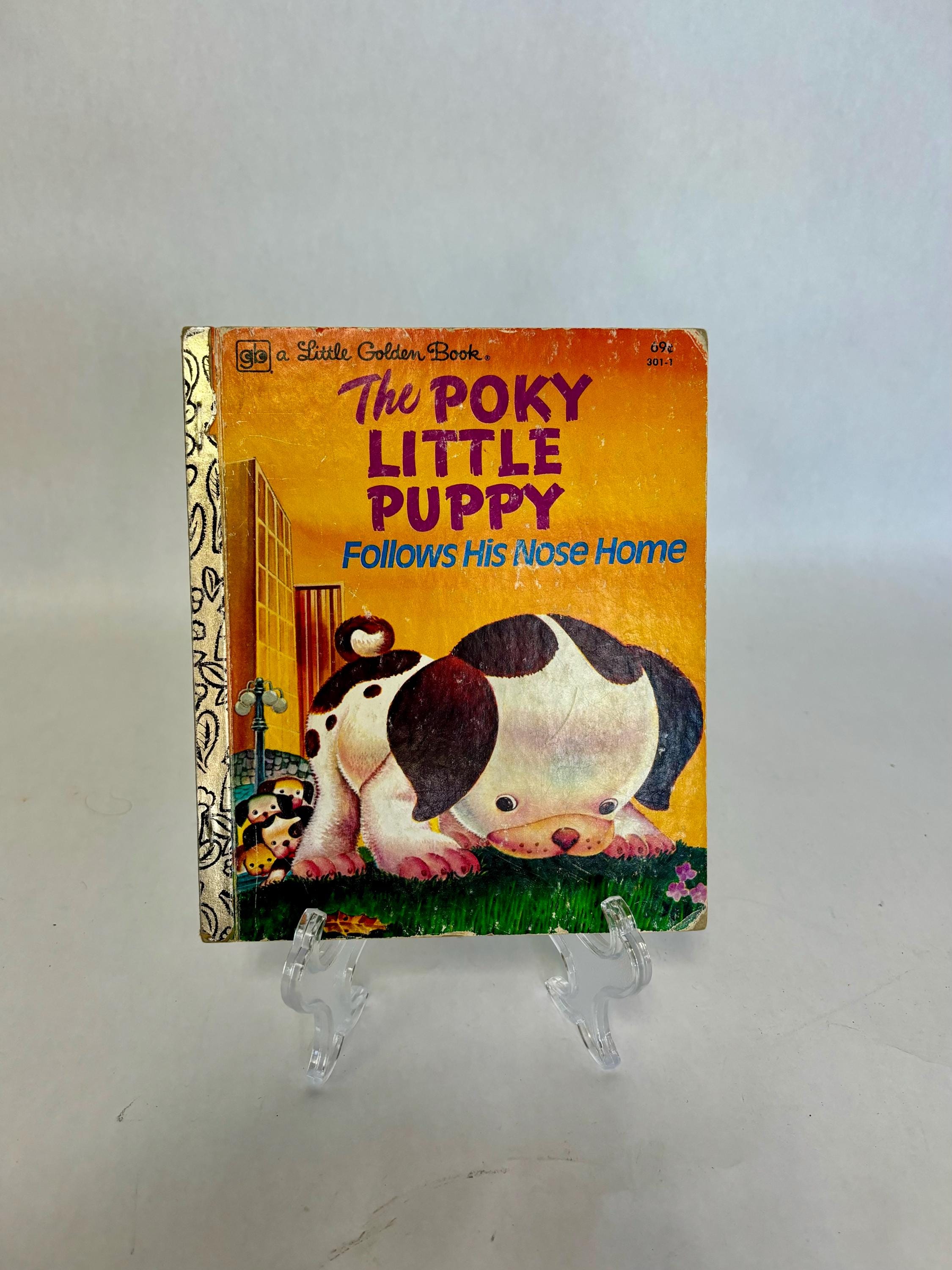 Vintage 1978 the Poky Little Puppy Follows His Nose Home A Little ...
