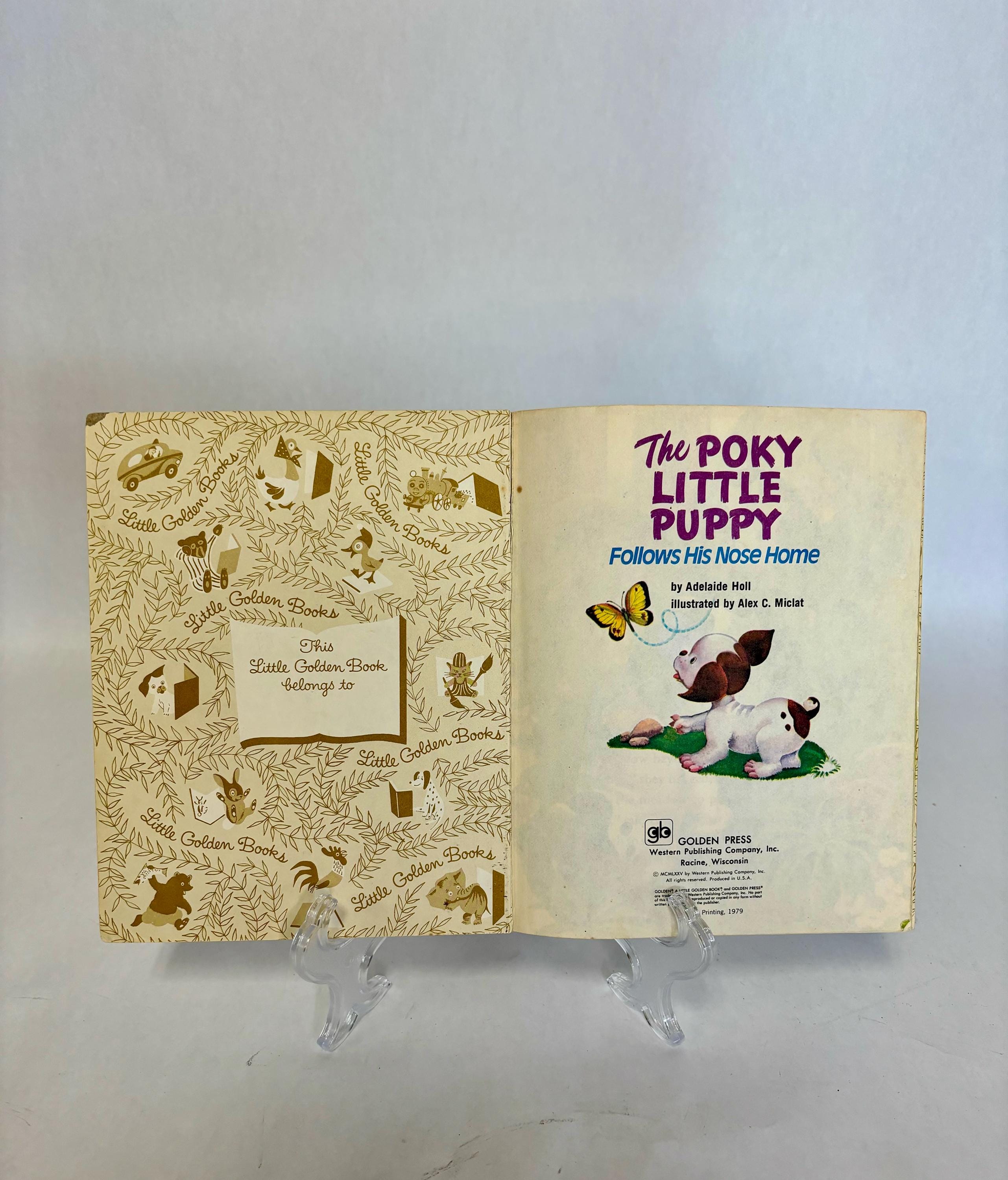 Vintage 1978 the Poky Little Puppy Follows His Nose Home A Little ...