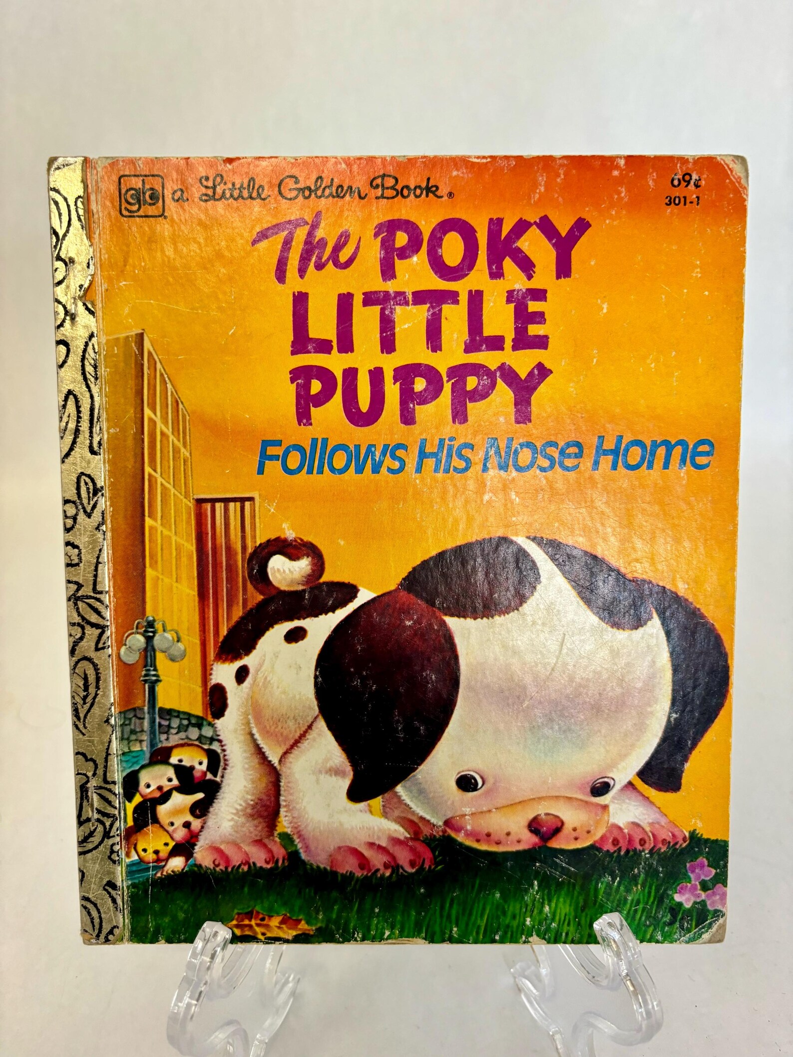 Vintage 1978 the Poky Little Puppy Follows His Nose Home A Little ...