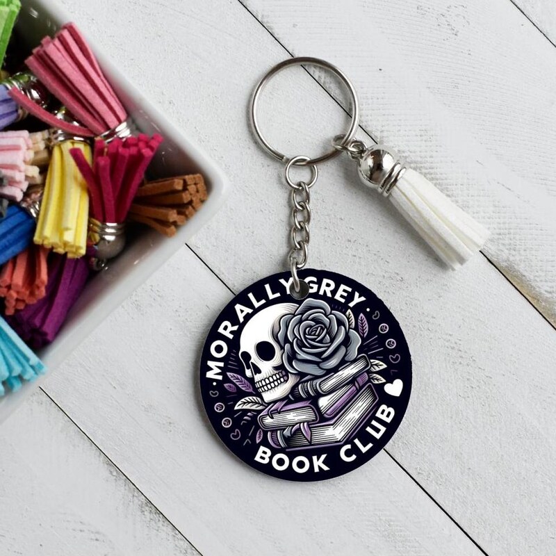 Bookish Keychain - Etsy