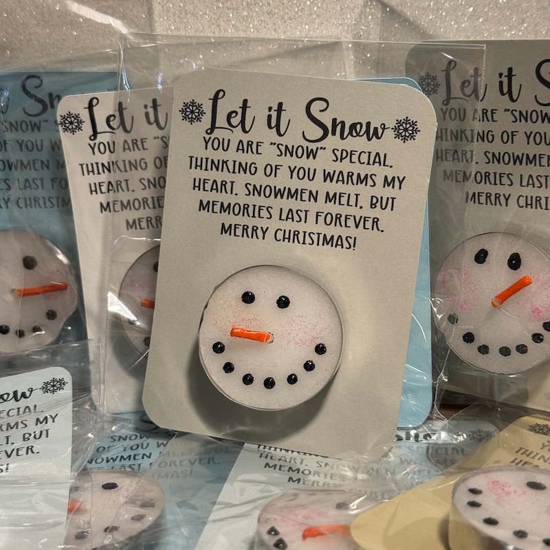 Snowman Tea Light - Etsy