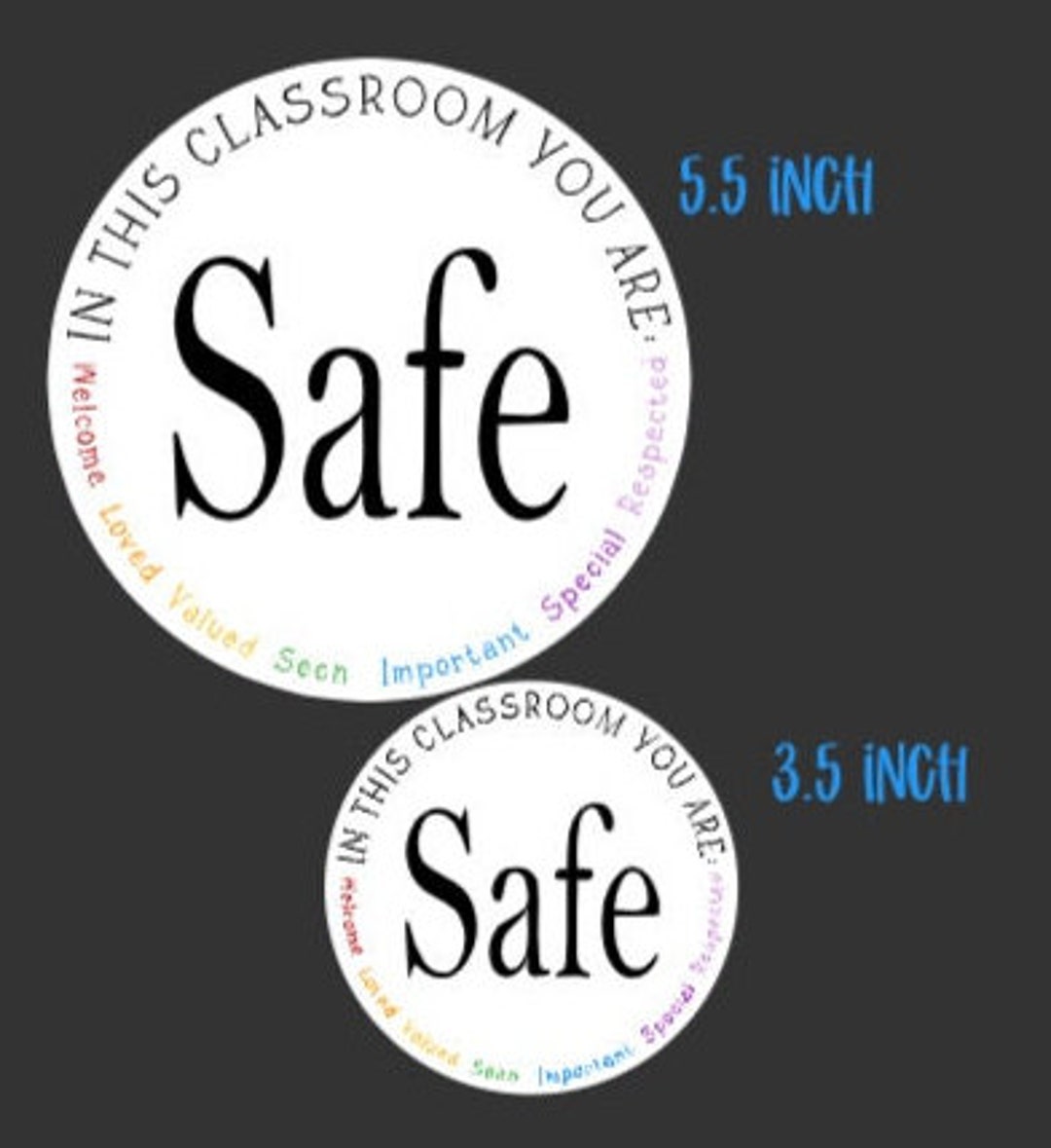 In This Classroom You Are Safe, Safe Space Sticker, Classroom Sticker ...