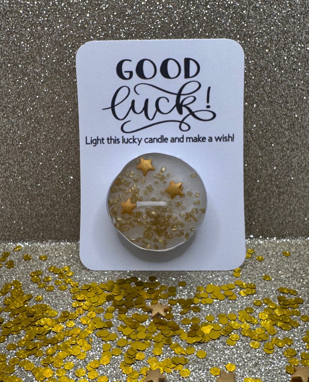 Good Luck Candle- Tea Light Candles - Etsy