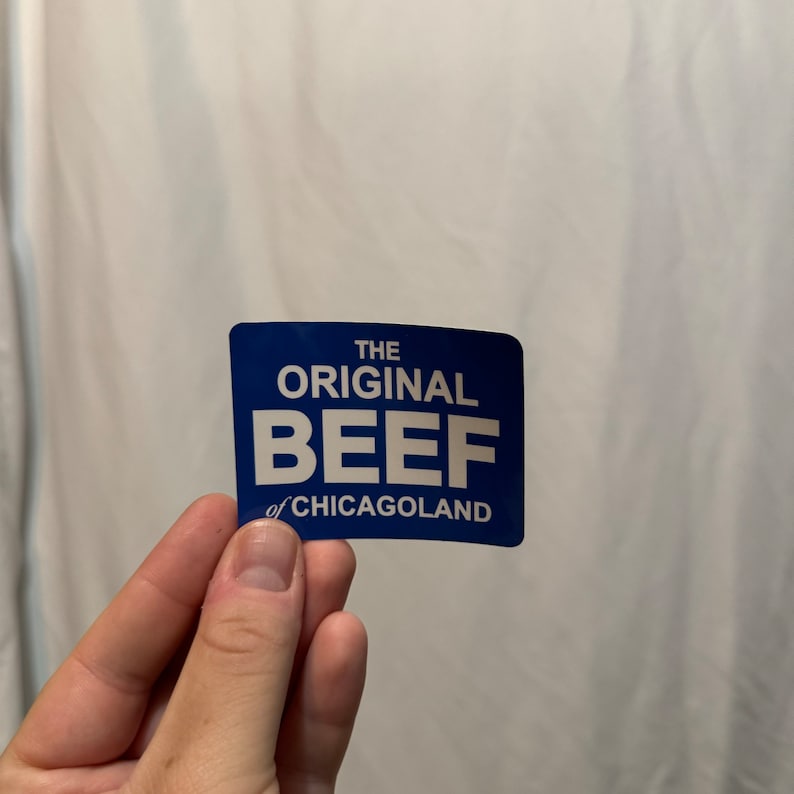 Fx's the Bear Inspired Vinyl Sticker Original Beef of Chicagoland Yes ...