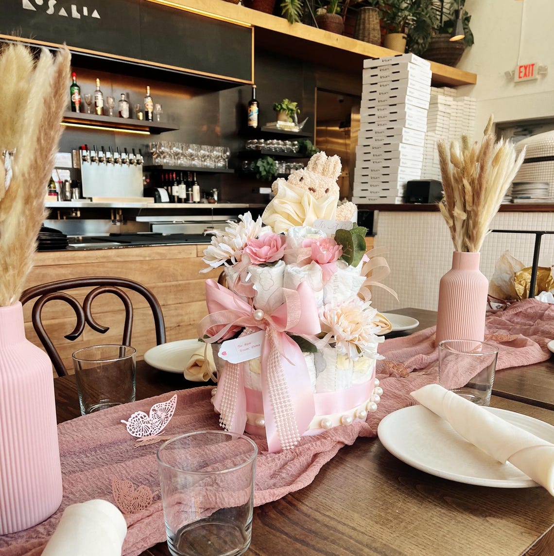 Custom Homemade Diaper Cake - Etsy