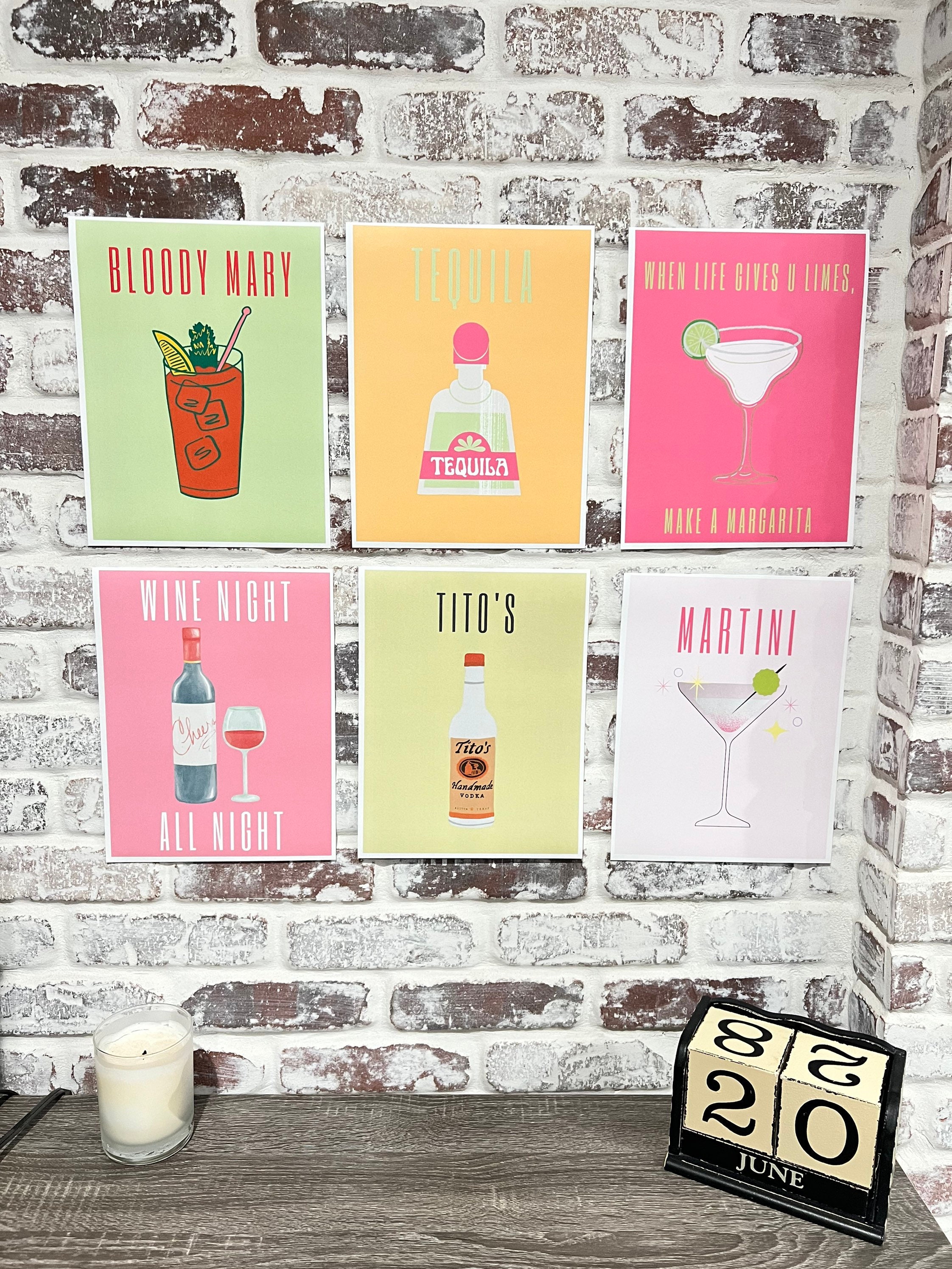 Preppy Alcohol Prints - Etsy