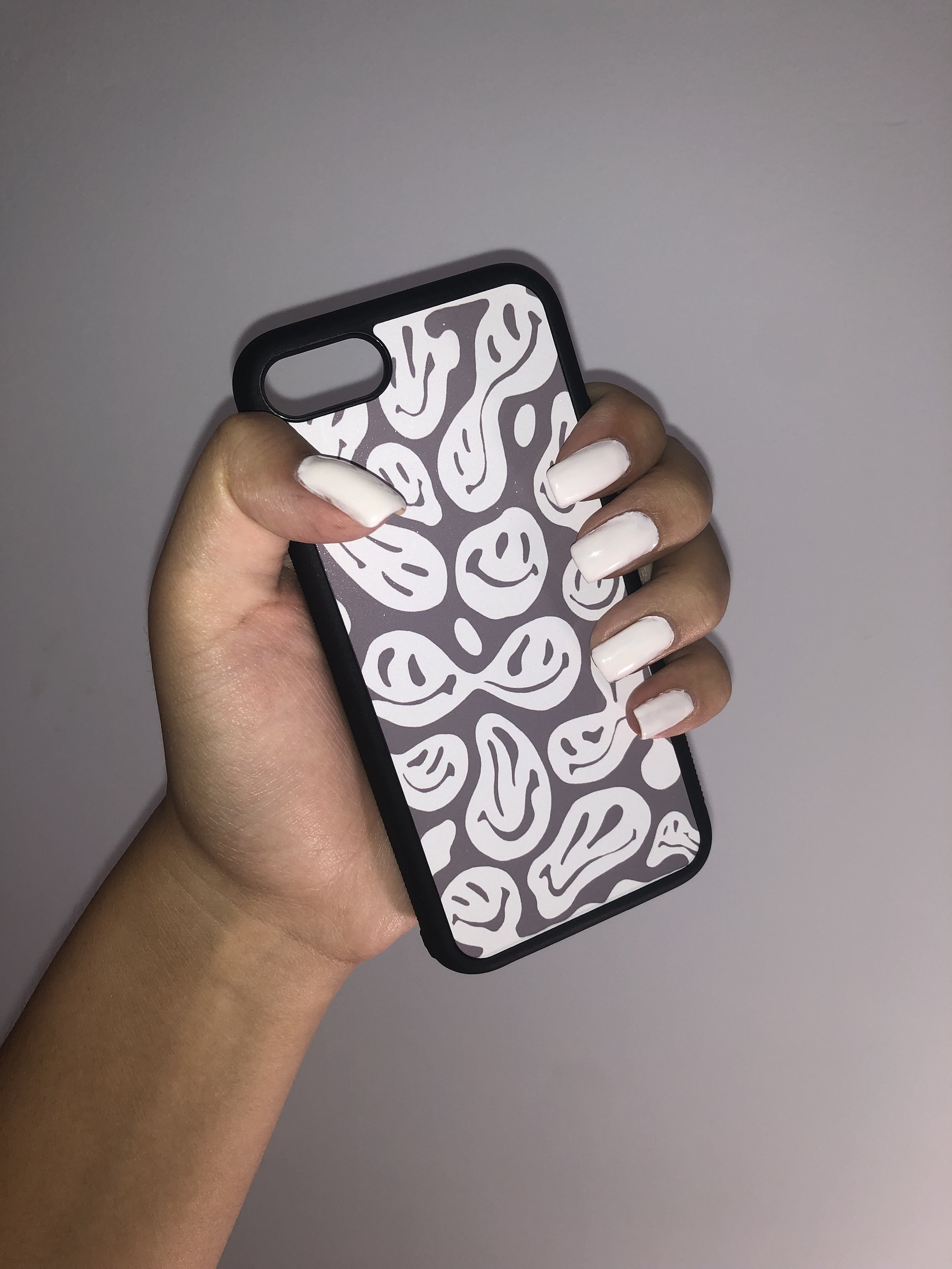 Smiley Face Pattern Phone Case Trippy Melting Smiley Face - Etsy