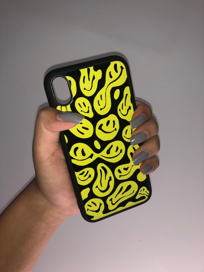 Smiley Face Phone Case Trippy Melting Smiley Face Iphone - Etsy