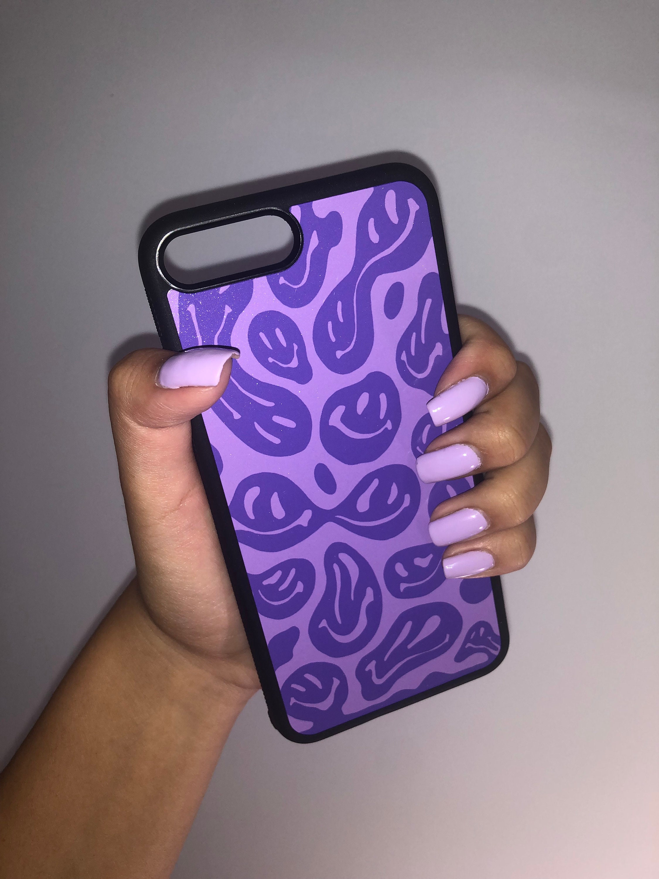 Smiley Face Pattern Phone Case Trippy Melting Smiley Face - Etsy