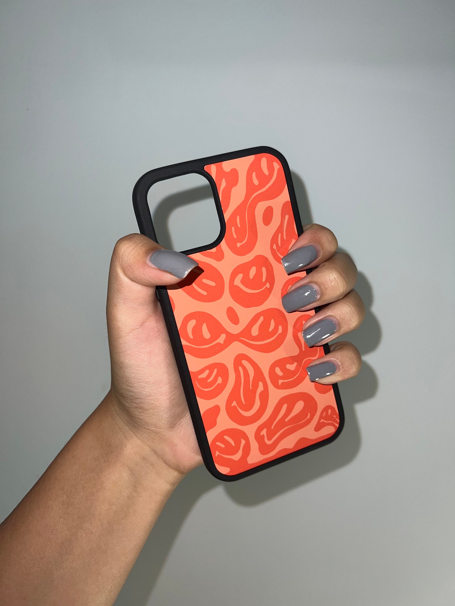 Smiley Face Pattern Phone Case Trippy Melting Smiley Face - Etsy