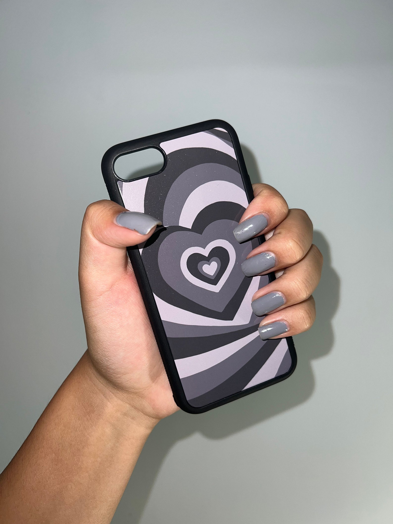 Heart Phone Case Brown Swirl Heart Phone Case Love Sweet - Etsy